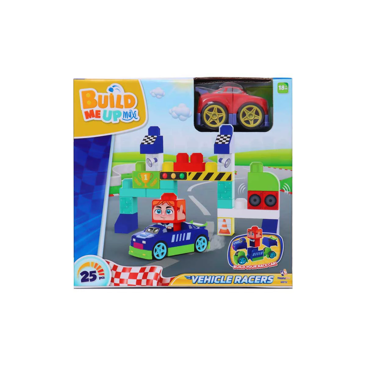 Build Me Up Vehicle Racers Building Playset 25 Pcs - Juniors Toyshop