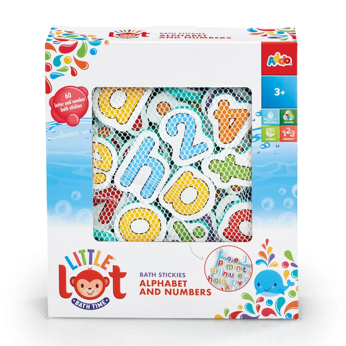Little Lot Bathtime Alpha&Number Stickies Bath Toy - Juniors Toyshop