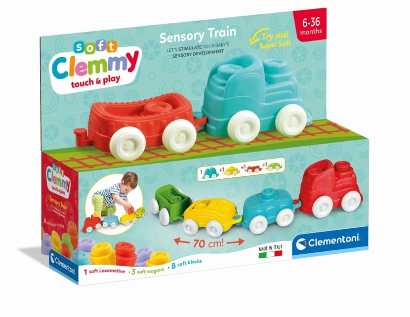 Clementoni Clemmy Touch & Play Sensory Train - Juniors Toyshop