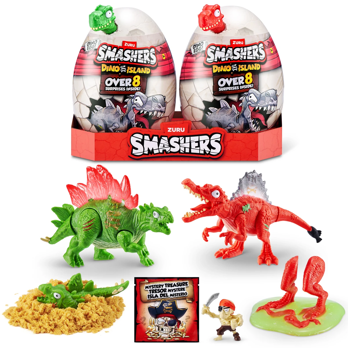 Smashers Dino Island Egg 2 Pack - Action & Adventure - ZURU