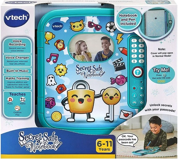 Vtech Secret Safe Notebook Blue - Infant & Pre-school - VTECH KIDS