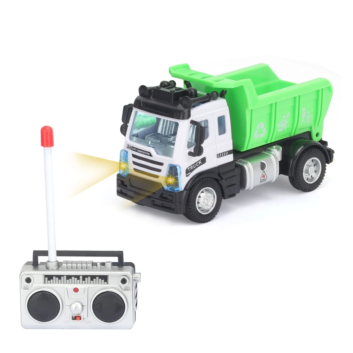Remote Control Tipper Truck Green - Vehicles - WJ Technology