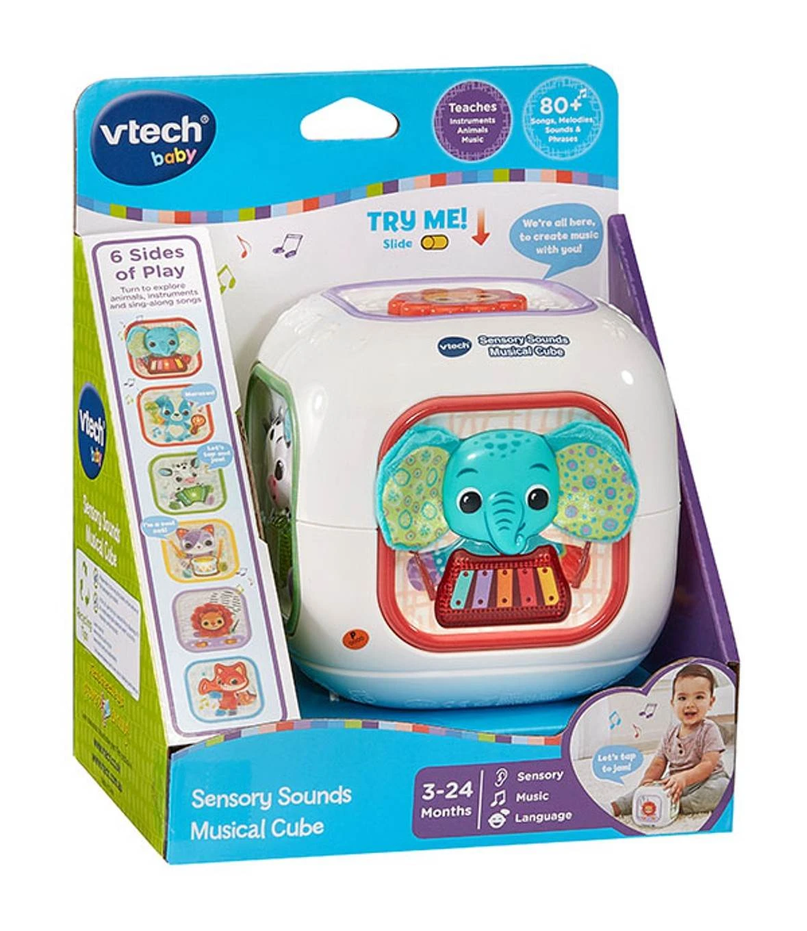 Sensory Sounds Musical Cube - Infant & Pre-school - VTECH KIDS