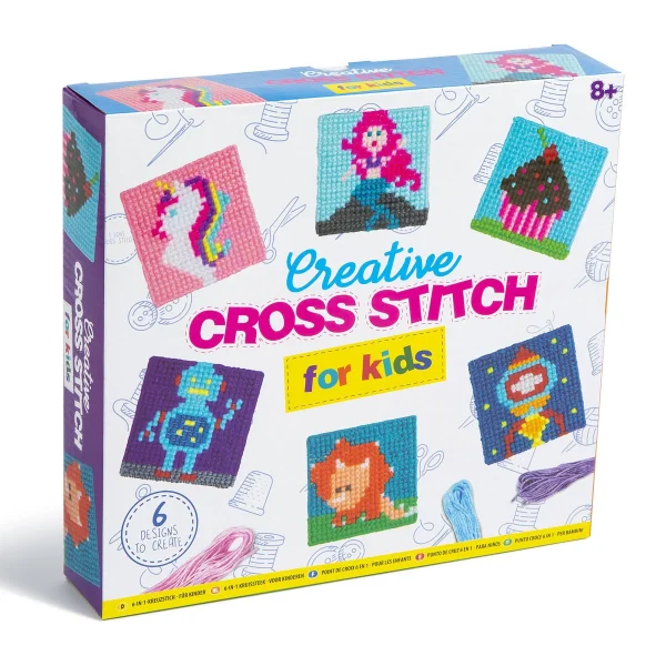 Creative 6-in-1 Cross Stitch Kit - Junior's Toyshop